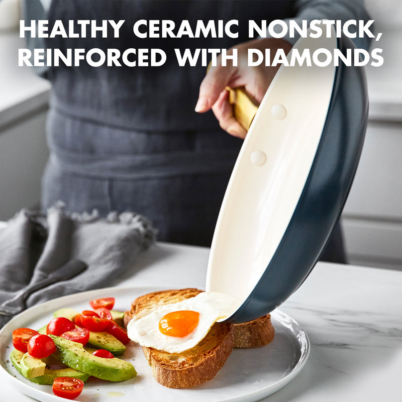 GreenPan Reserve Hard Anodized Healthy Ceramic Nonstick 10 Piece Cookware Set & Reviews | Joss ...